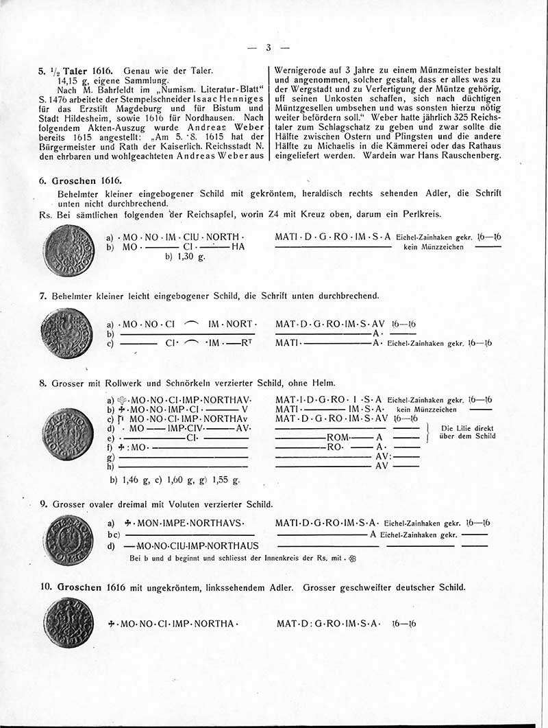 Datei:Die neueren Münzen und Medaillen der Reichsstadt Nordhausen 2.jpg – NordhausenWiki